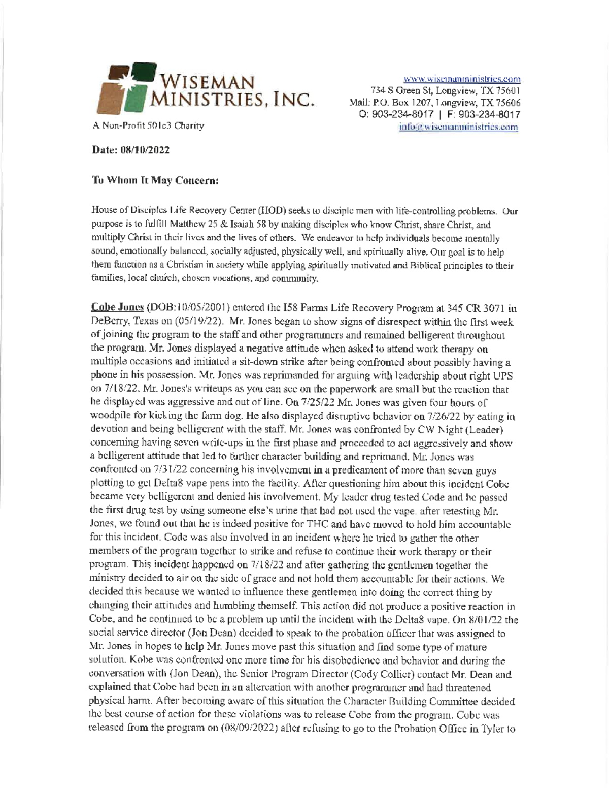 20220810150907 - Interview with a Person in Recovery Assignment - COUC ...