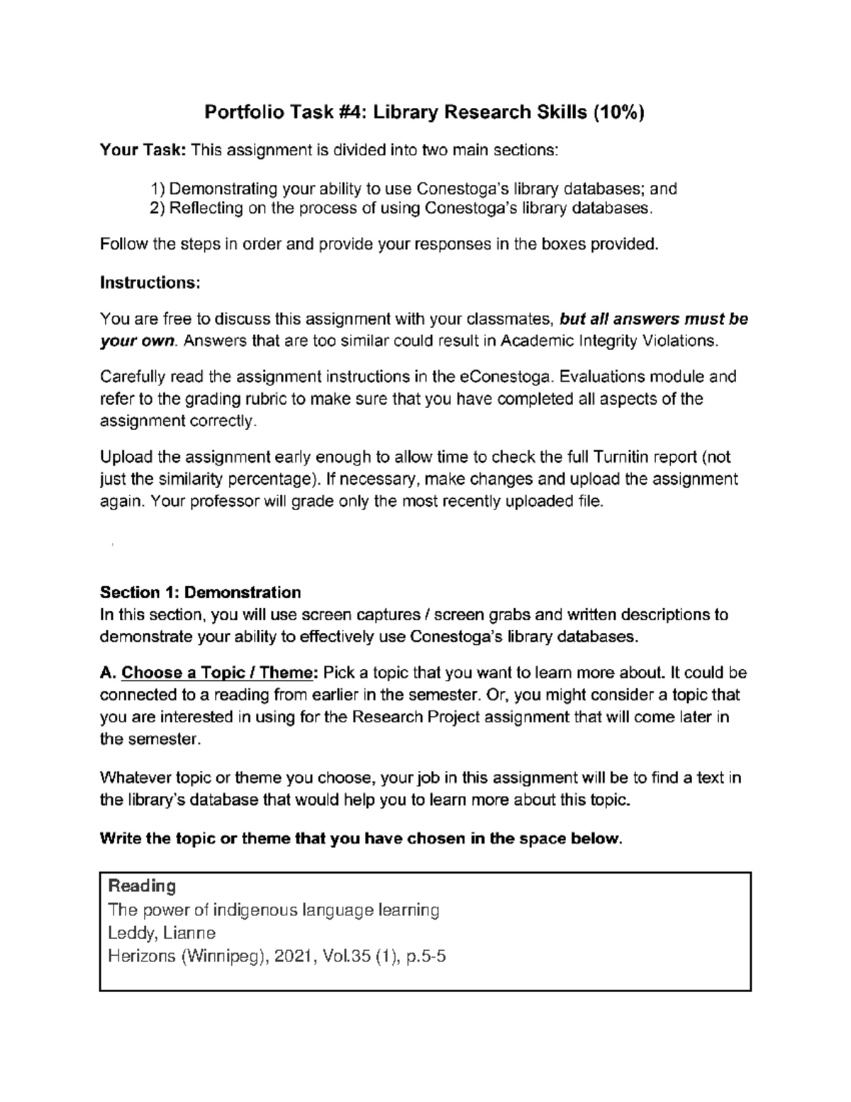 Week 7 Portfolio Task 4 Library Research Skills W22 Pictures - Reading ...