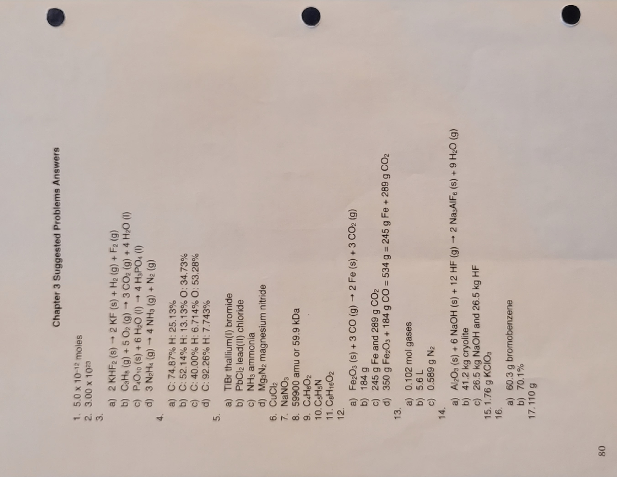 CHM 115 Chapter 3 Practice - CHM-115 - Studocu