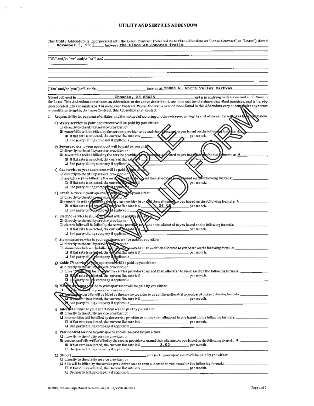 Utility and Services Addendum - Studocu