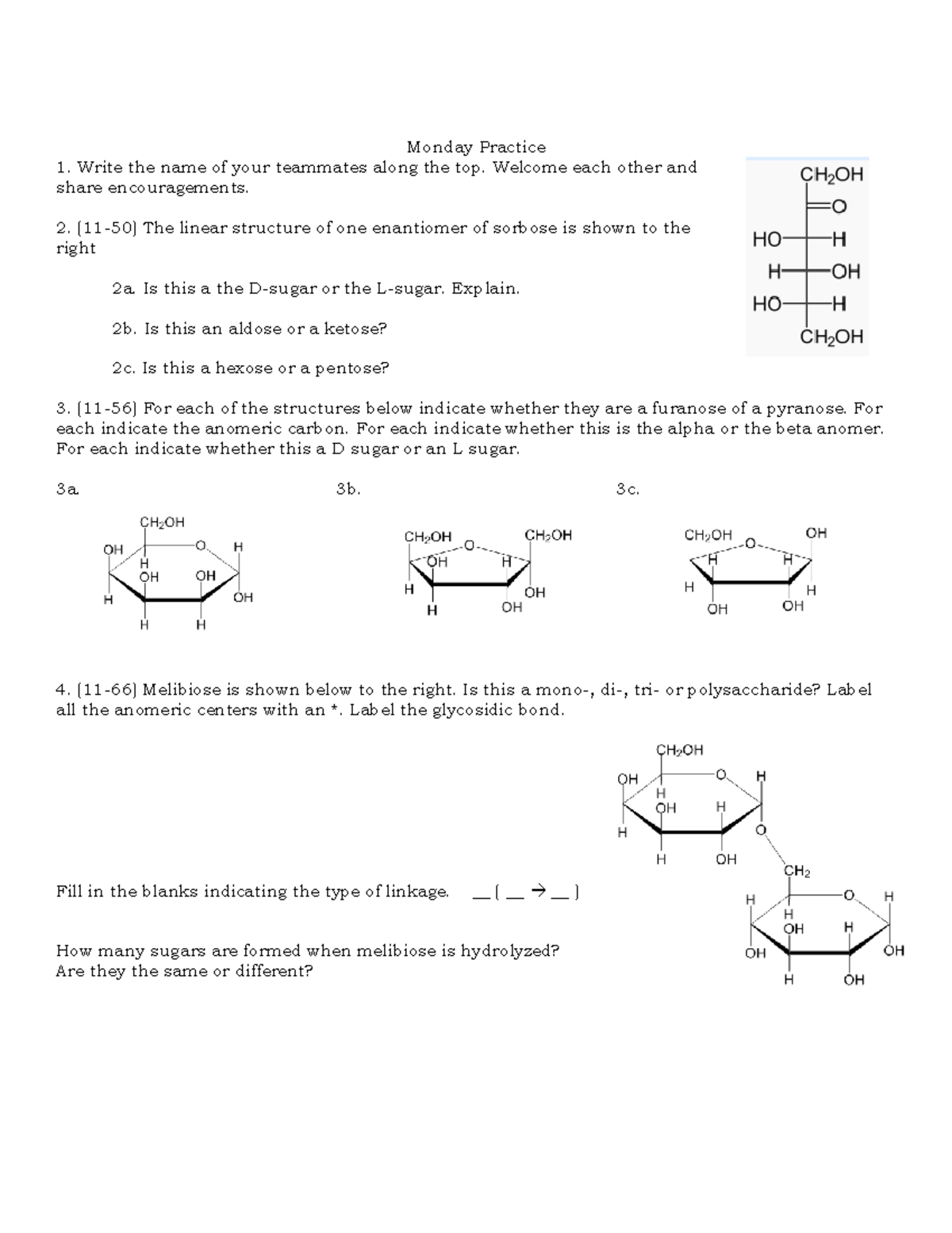 Monday Practice - assignments - Monday Practice Write the name of your ...