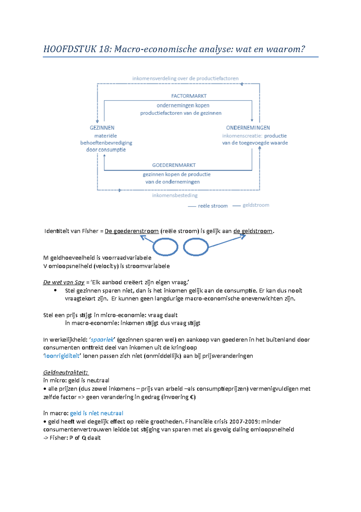 Onepager- H18-De-globale-economie-2020 - HOOFDSTUK 18: Macro ...