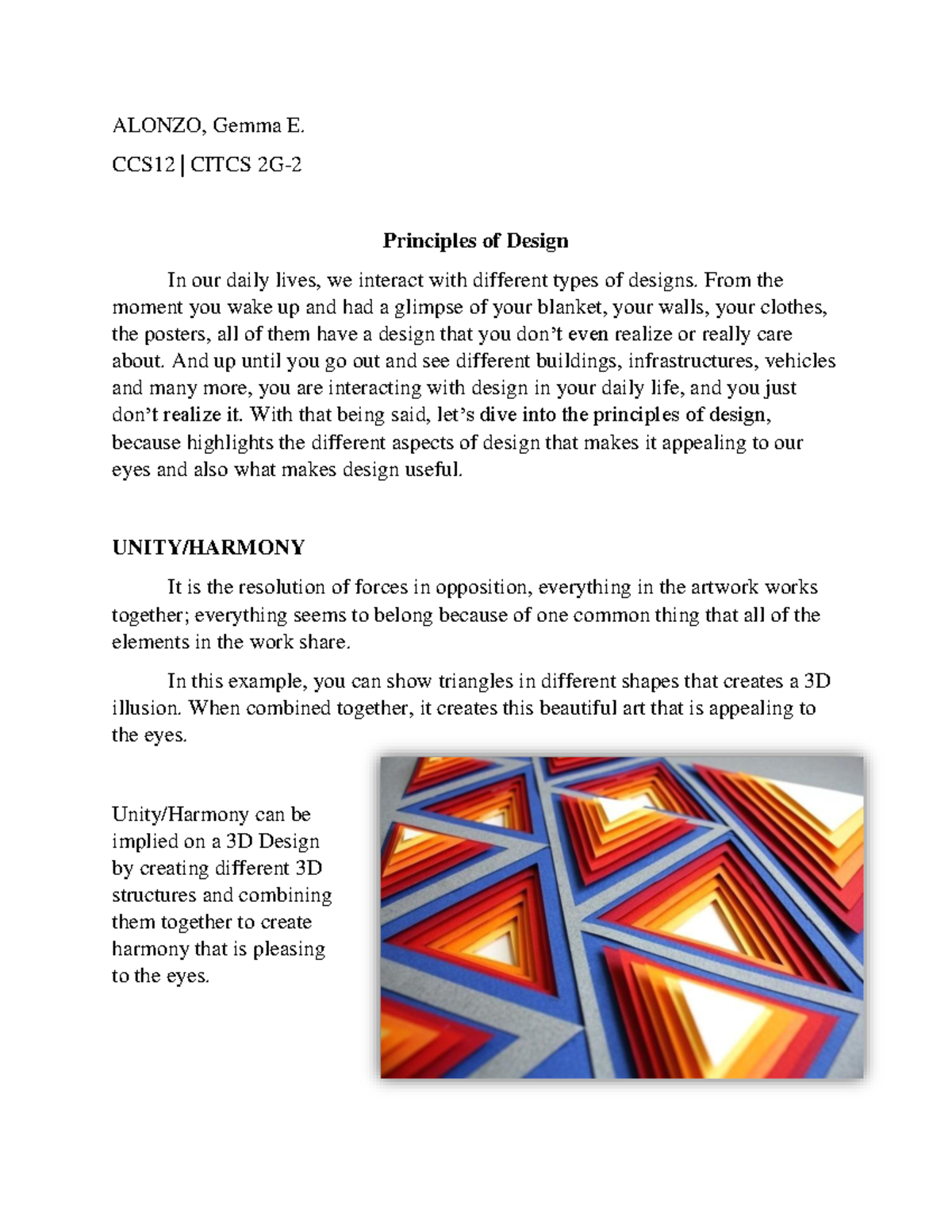 Principles of Design ( Alonzo, Gemma E - ALONZO, Gemma E. CCS12 | CITCS ...