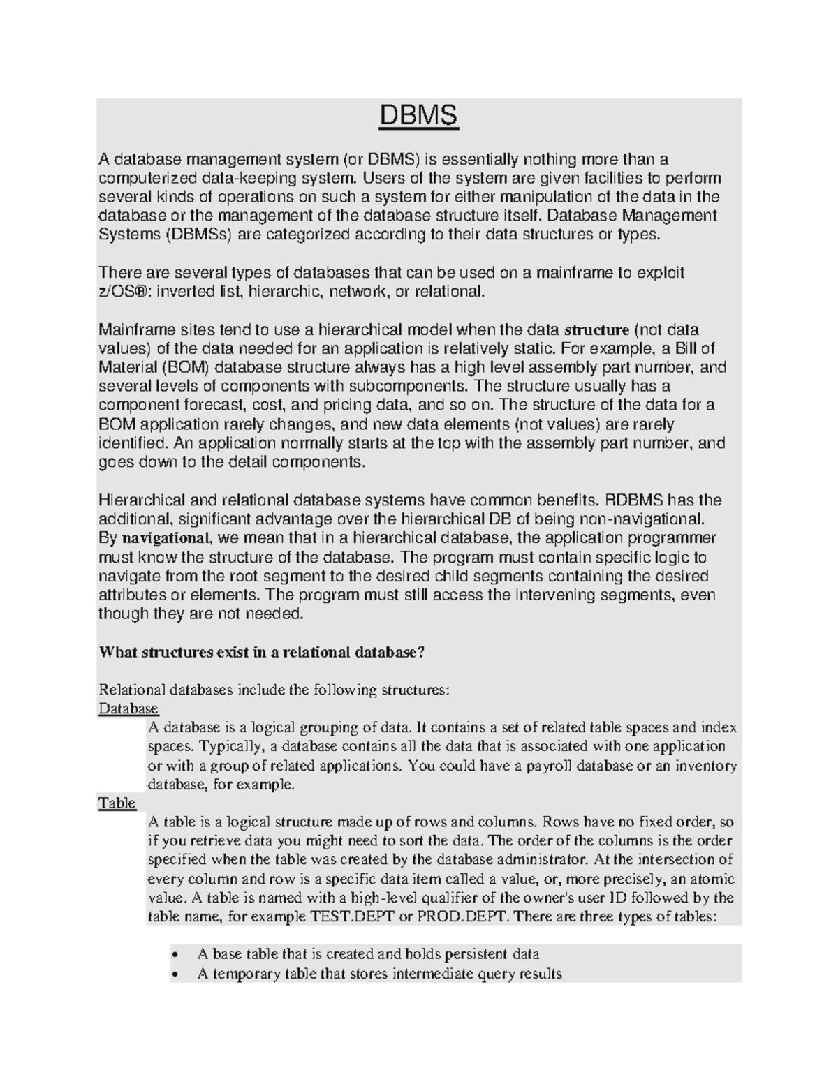 Dbms What Is Data Base Management System Dbms A Database Management System Or Dbms Is