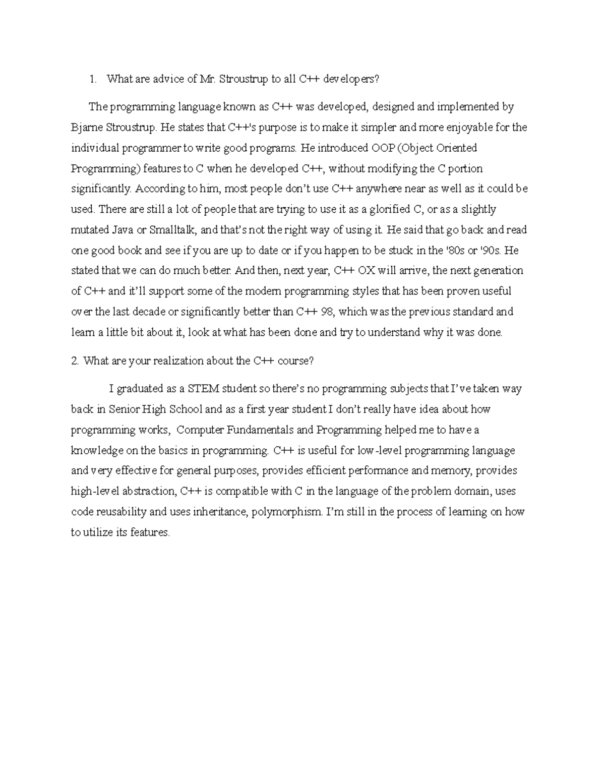 ITE - Computer Fundamentals - TIP - Studocu