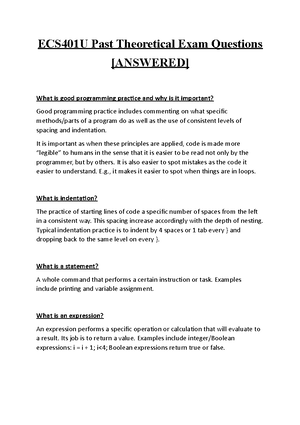 ECS401 Mid Term 2018 a1 part 1 - ECS401U - QMUL - Studocu