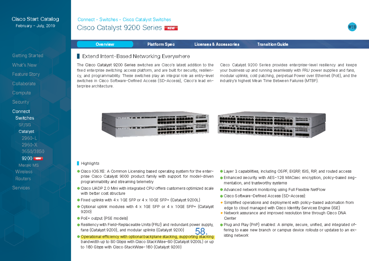 Switch Especificaciones - Cisco Start Catalog February - July, 2019 ...