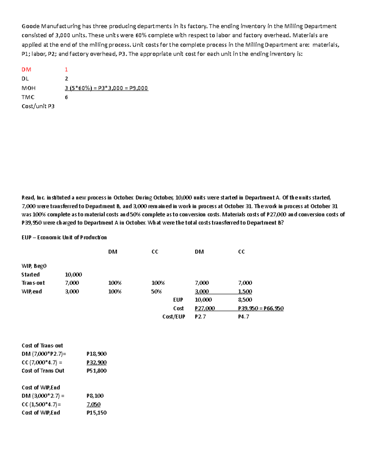 AIS-Process-Costing-Sample-Problems - Goode Manufacturing has three ...
