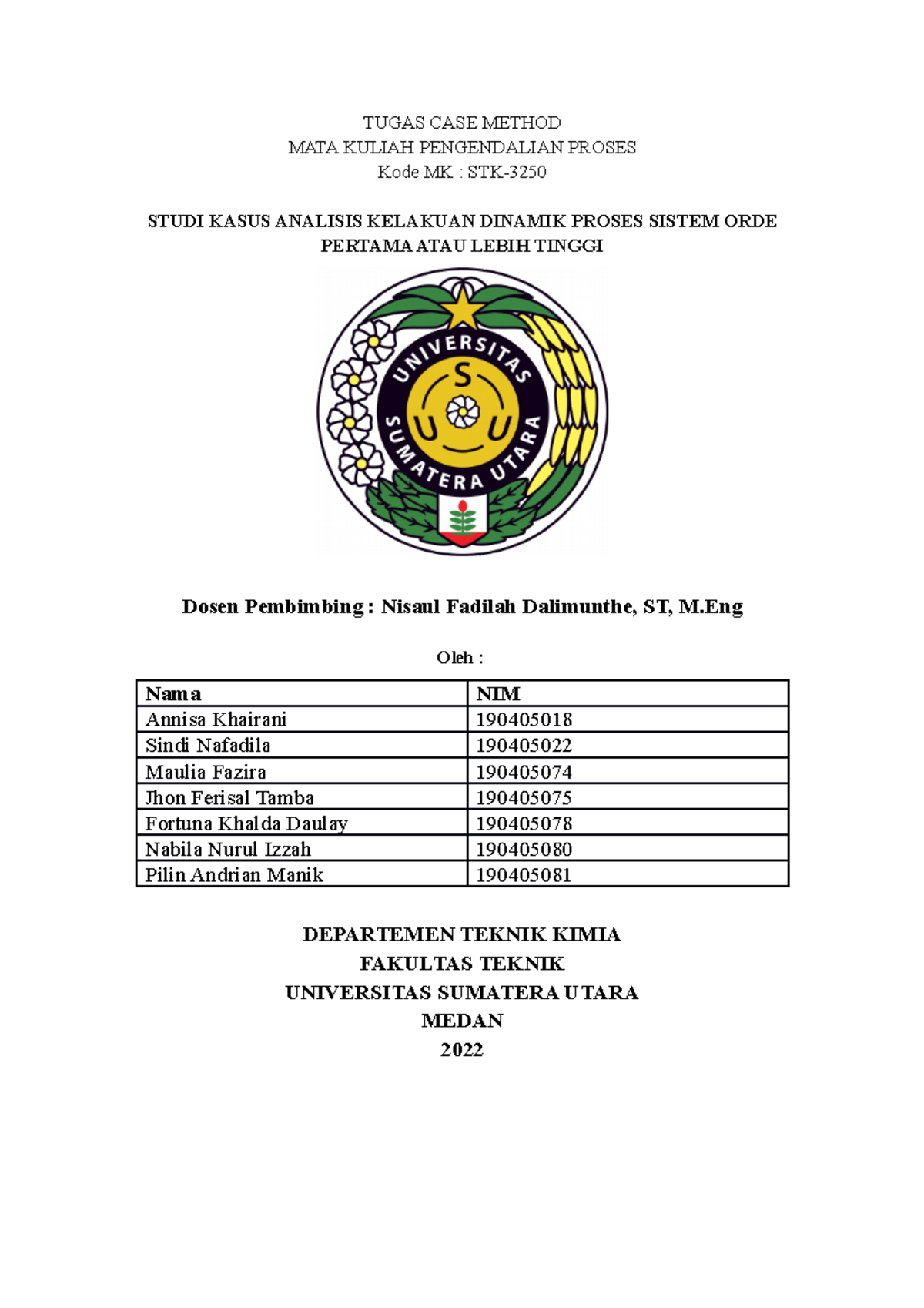 Tugas Pengendalian Proses - TUGAS CASE METHOD MATA KULIAH PENGENDALIAN ...