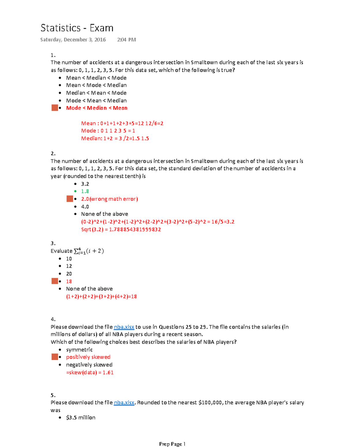Statistic Exam Paper Warning Tt Undefined Function 32 Warning Tt Undefined Function 32 1