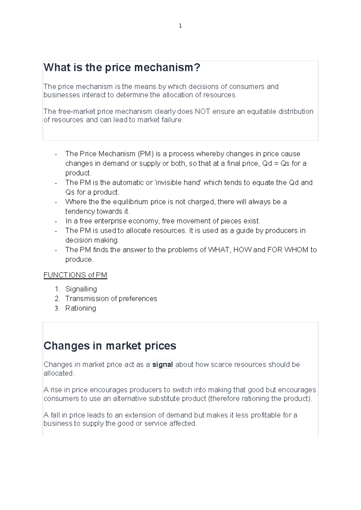 Price Mechanism - What is the price mechanism? The price mechanism is ...