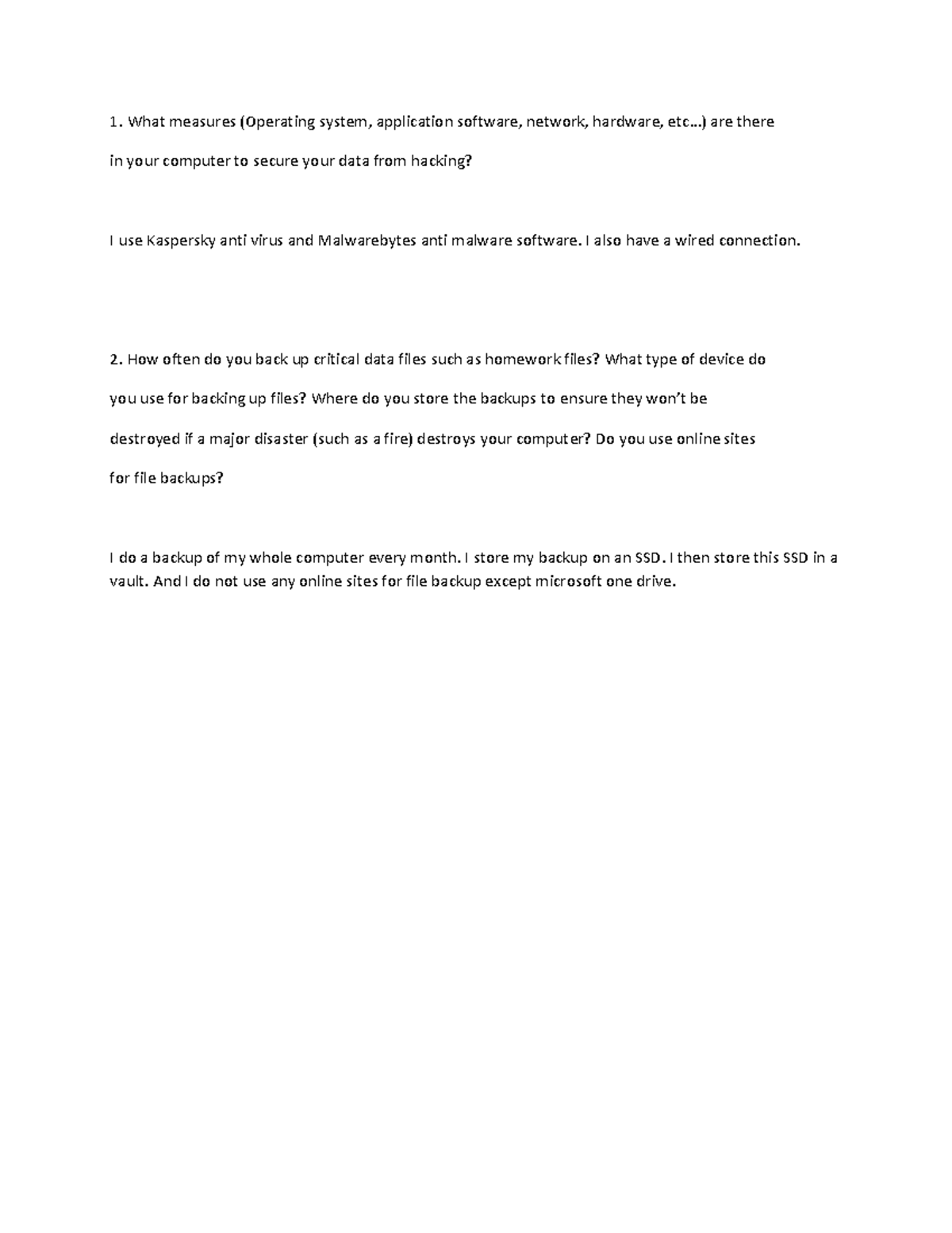 Assignment 3 - very interesting one - What measures (Operating system ...