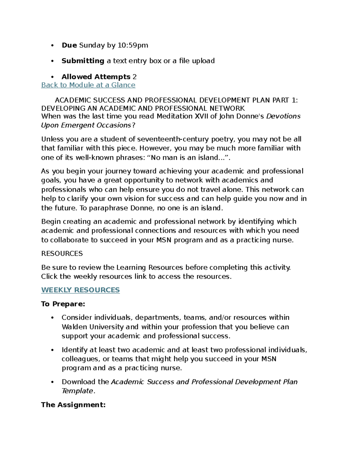 Doc1 - Assignments - Due Sunday by 10:59pm Submitting a text entry box ...