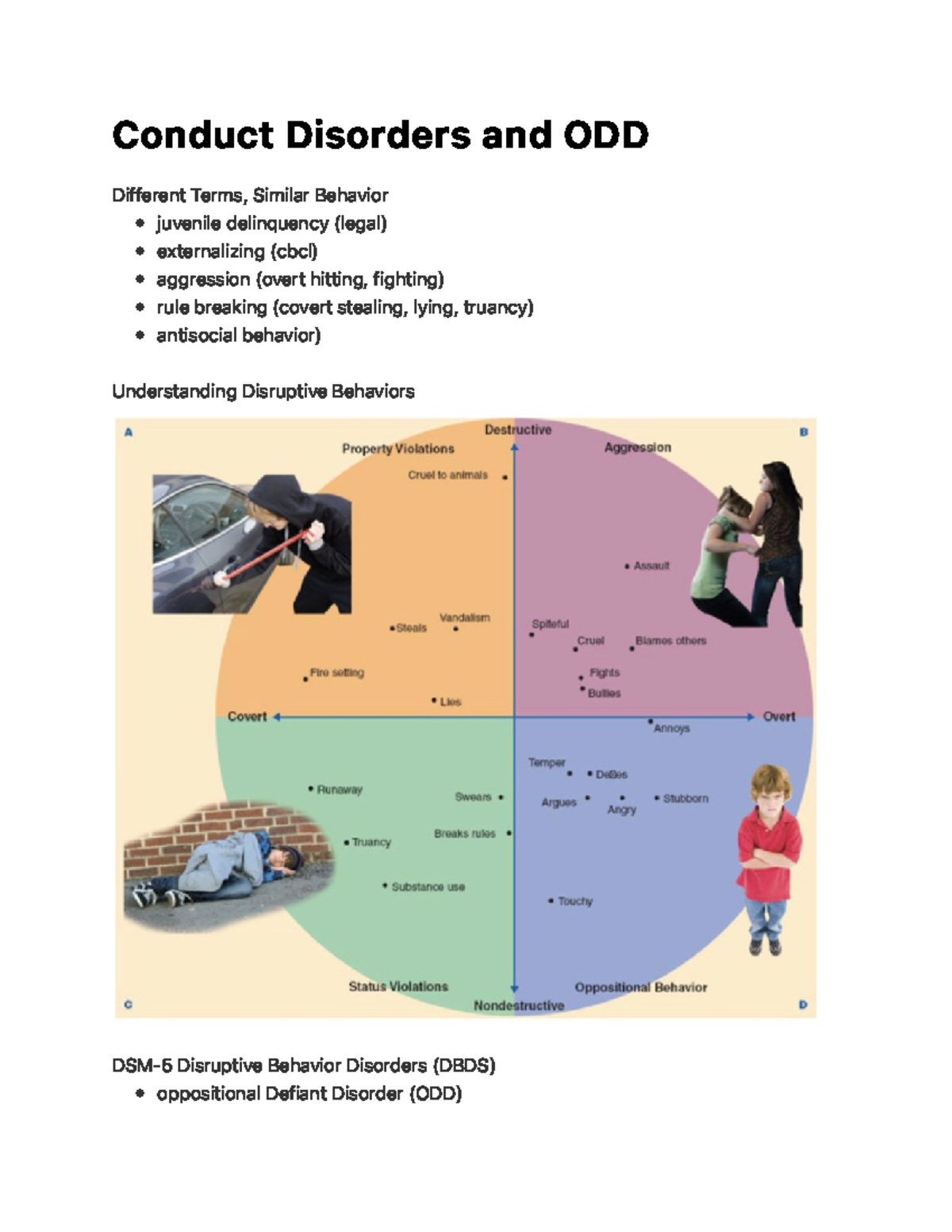 Conduct Disorders and ODD - C o n d u c t D i s o rd e rs a n d O D D ...