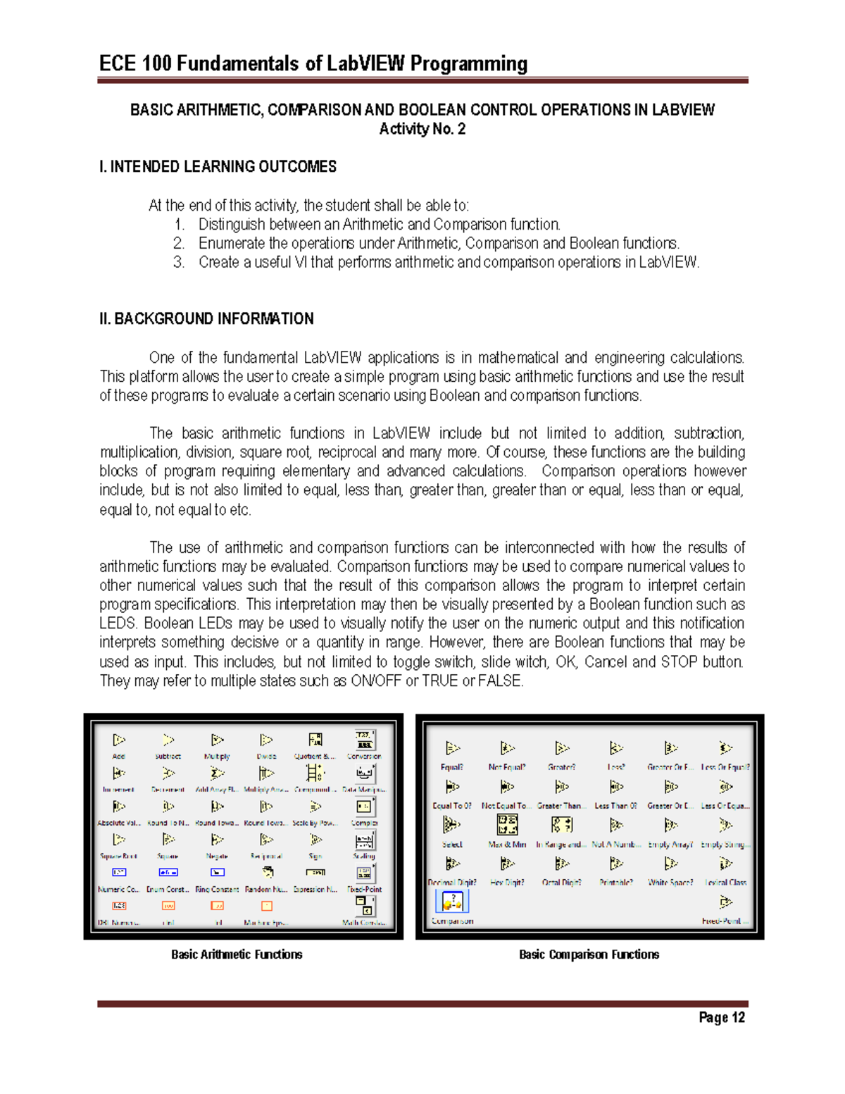 Pdfcoffee - activity-2-arithmetic-comparision-and-boolean-operations-in ...