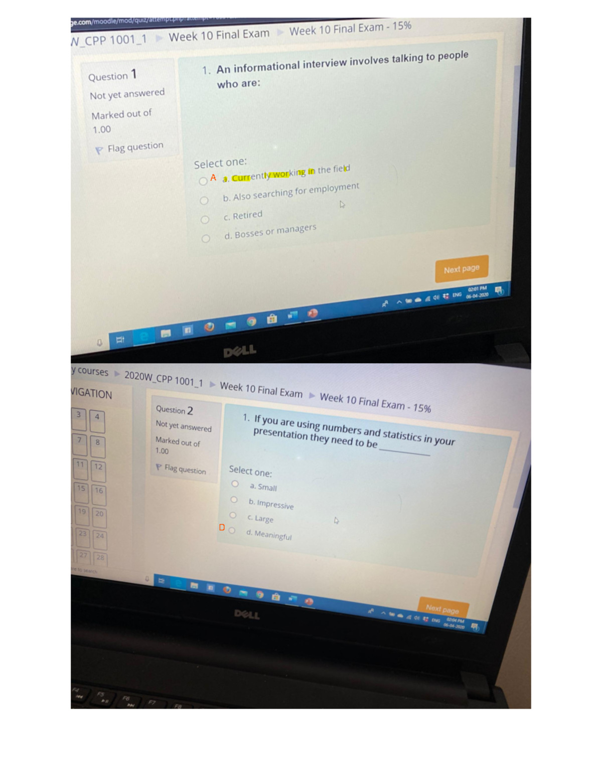 EXAM CPP - test - Woeeile q - 15% sek 10 Final Exar Week 10 Final Exam ...