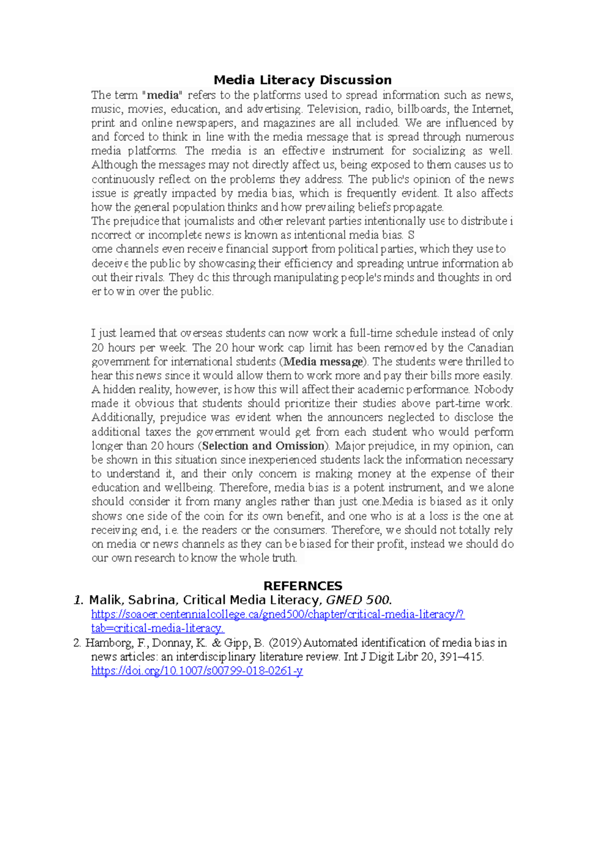 Media Literacy Discussion - Television, radio, billboards, the Internet ...