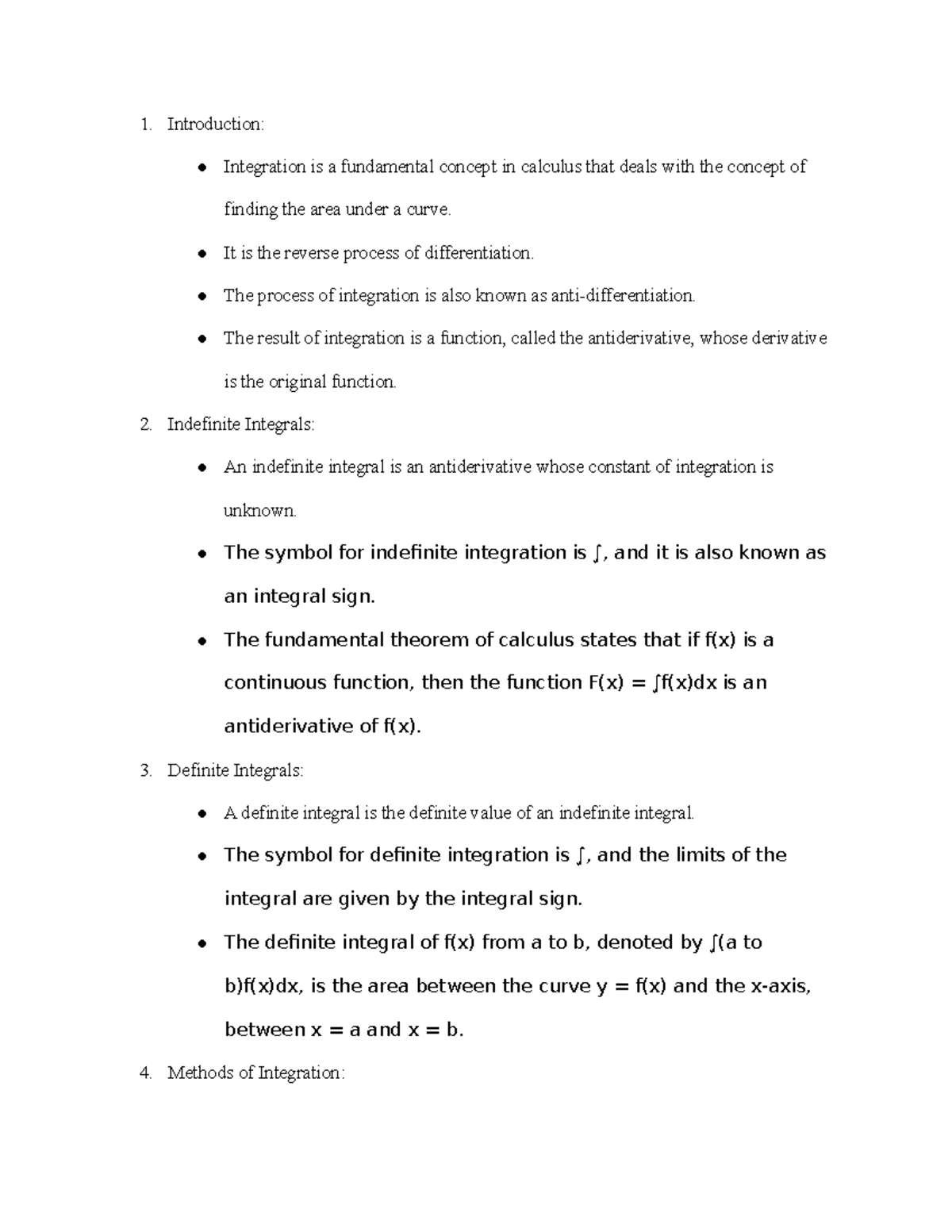 Integrals lesson 2 - Introduction: Integration is a fundamental concept ...