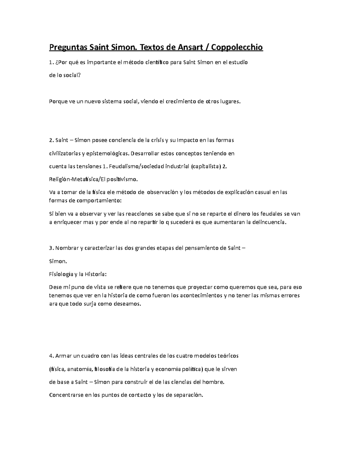 Ariel Aguilera Guia de Preguntas Saint Simon - Preguntas Saint Simon ...
