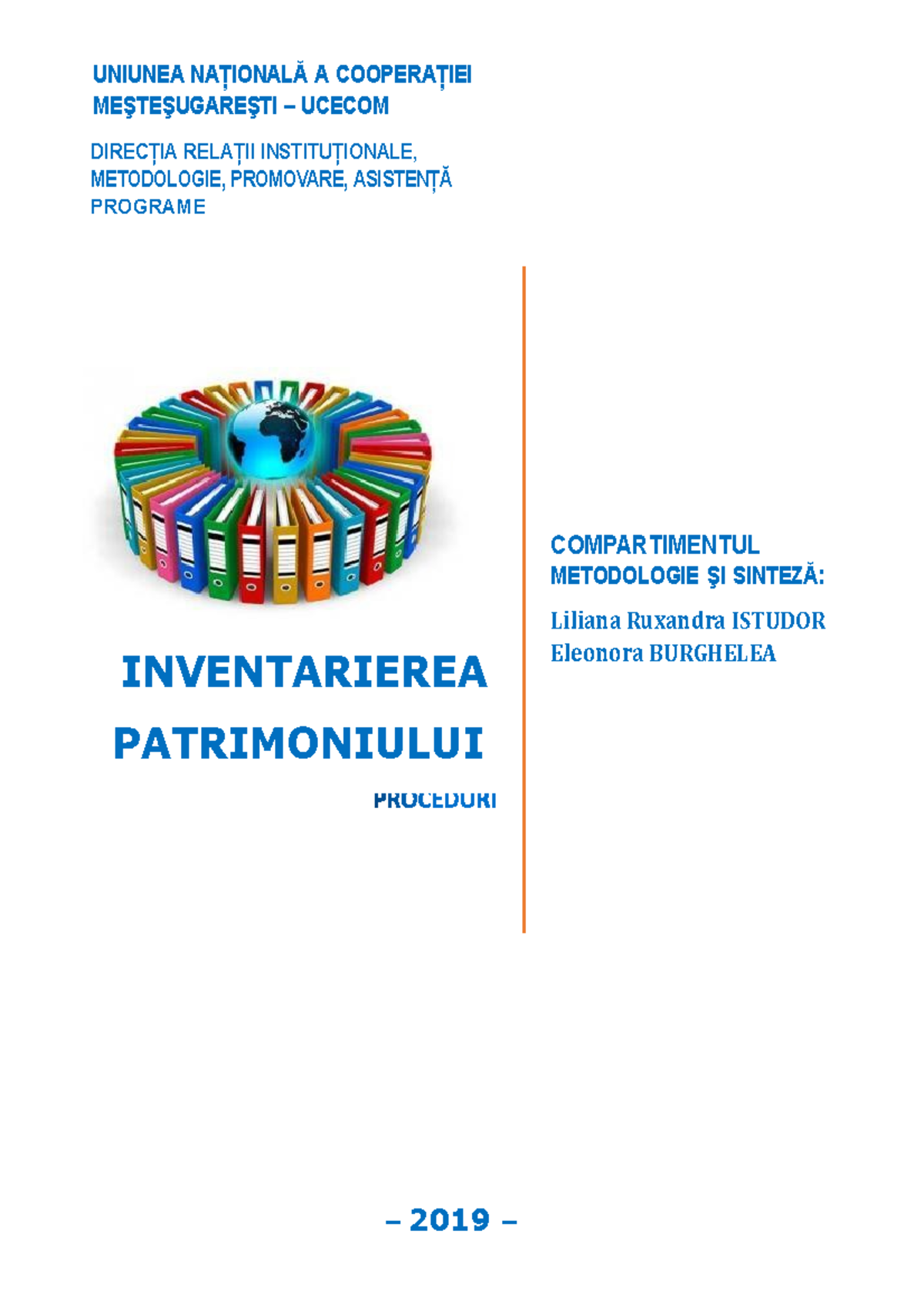 Inventarierea patrimoniului - UNIUNEA NAŢIONALĂ A COOPERAŢIEI ...