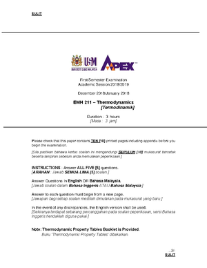 Assignment 1 - Fluid Mechanics - ESA 112 – COMPUTER-AIDED ENGINEERING ...