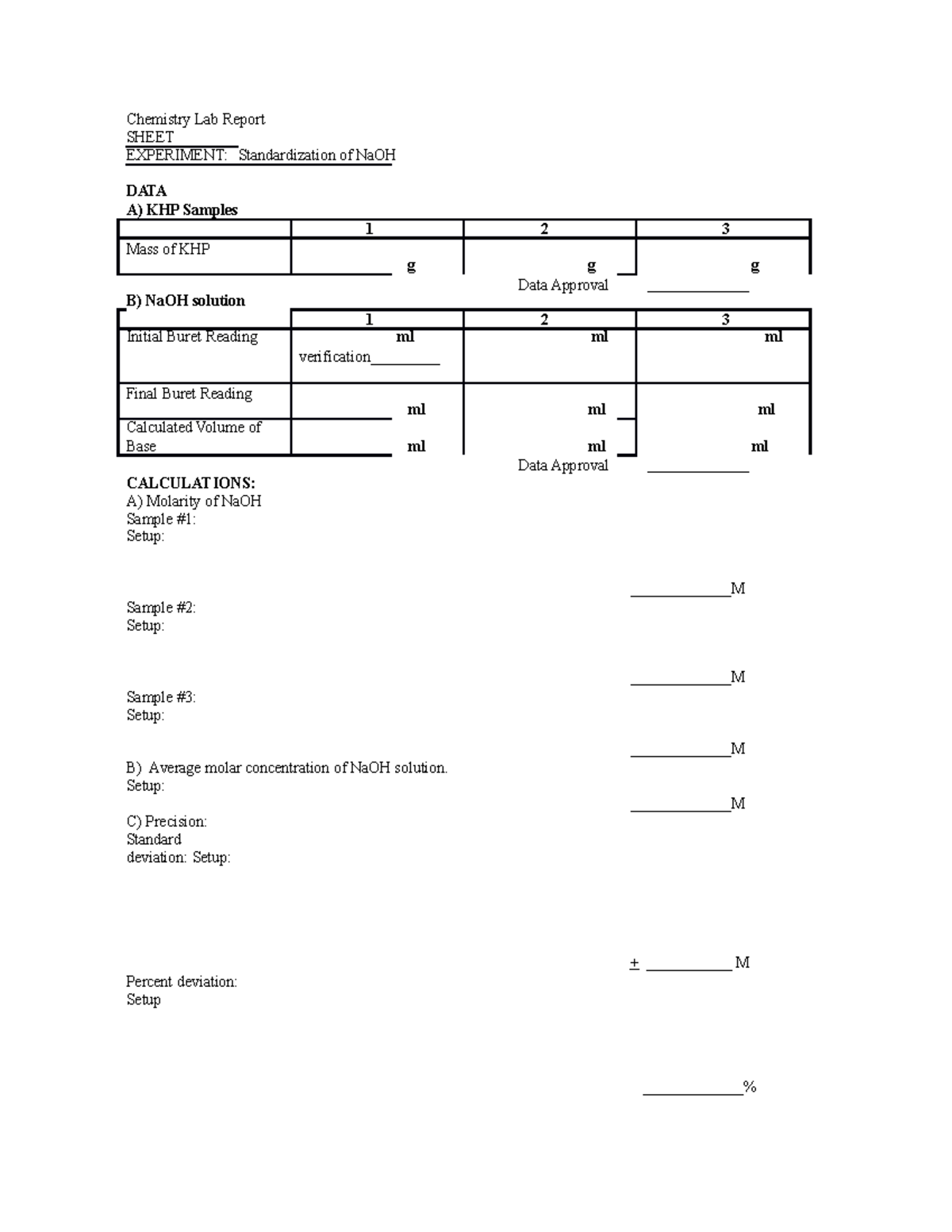 LR11 - This is coursework for General Chemistry Lab. - Chemistry Lab Report SHEET EXPERIMENT ...