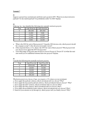 Finals FIN2704 Cheatsheet - Lecture 1: Financial Management Overview ...