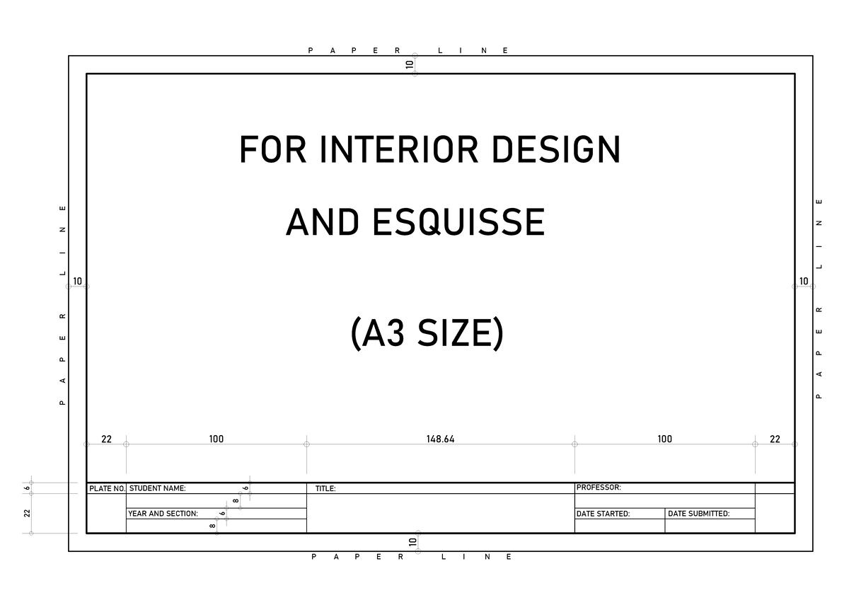 A3- Title- Block (HOA) - BS Architecture - PLATE NO. TITLE: YEAR AND ...