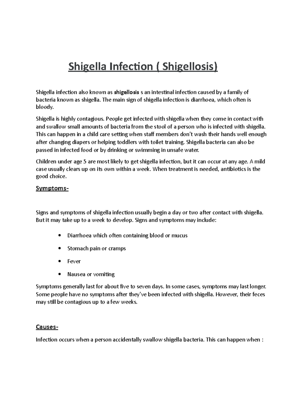Schigella lctr 55 lctr 55 - Shigella Infection ( Shigellosis) Shigella ...