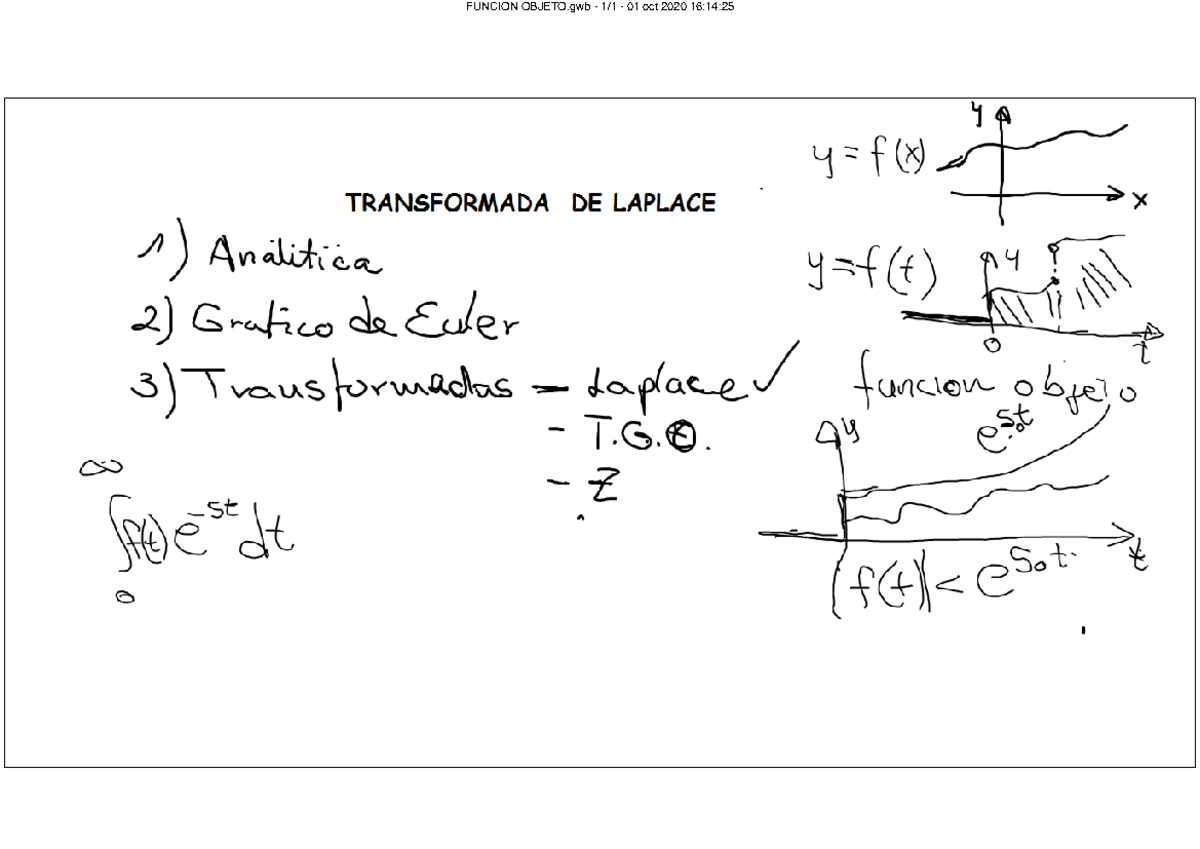 Funcion Objeto - Jdjxnxnx - Calculo I - FUNCION OBJETO - 1/1 01 oct ...