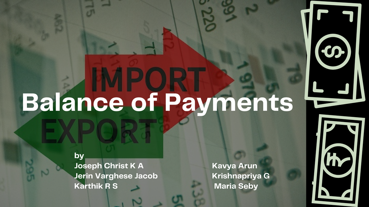 Bop ppt - balance of payments ppt - Balance of Payments by Joseph ...
