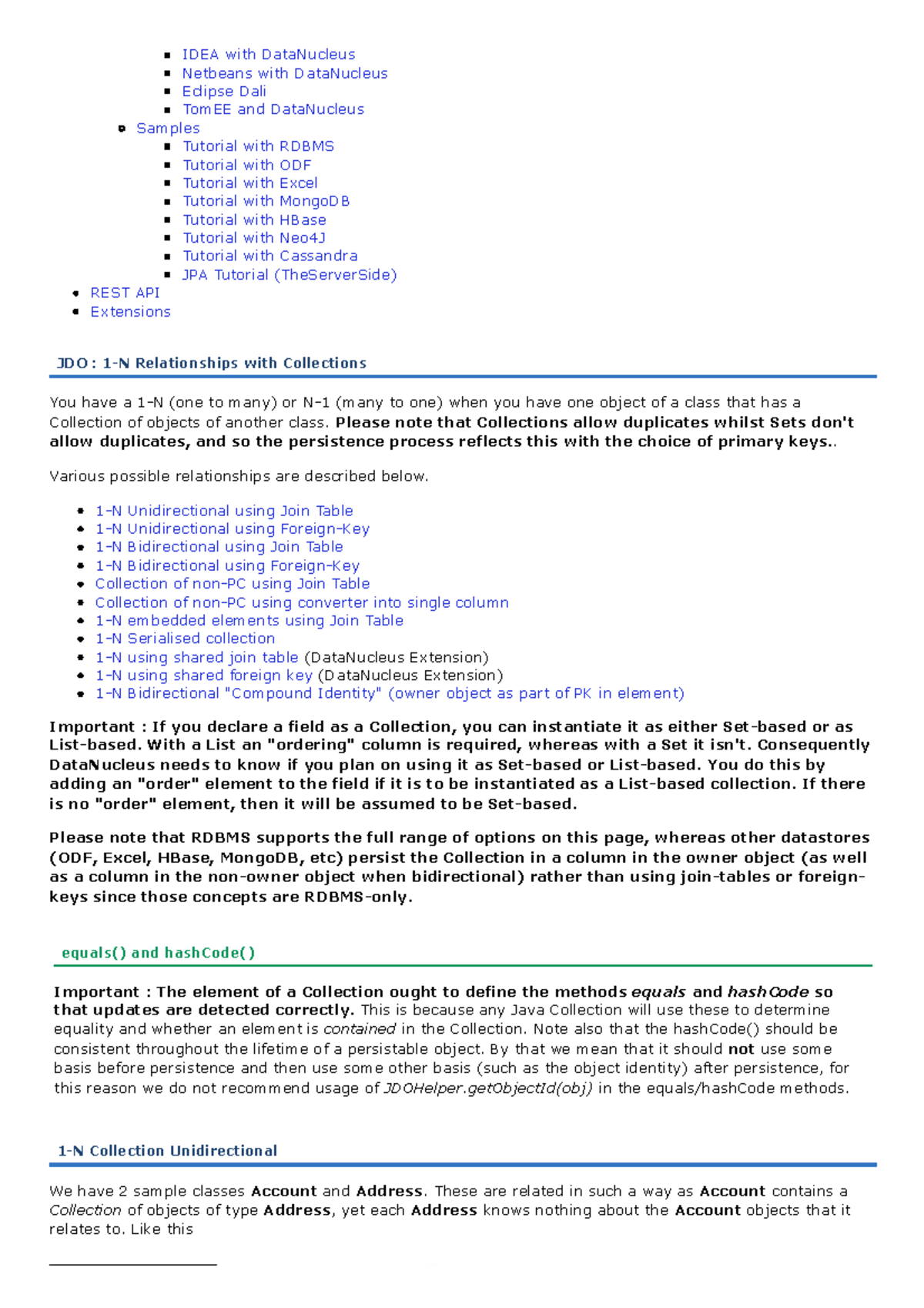 Data Nucleus - JDO 1-N Relationships Collection - IDEA with DataNucleus Netbeans with ...