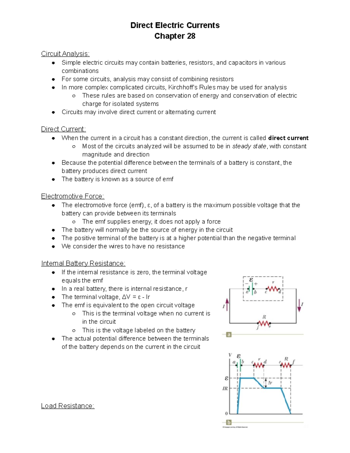 Chp.28-Direct electric currents - Chapter 28 Circuit Analysis: Simple ...