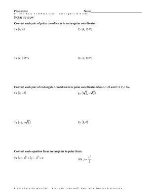 Precalculus 1.1 Practice - Name___________________________Pd_____ Use ...