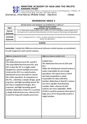 AUTO 2 CMO 67 Workbook WEEK 1- Laboratory - KAMAYA POINT Associated ...