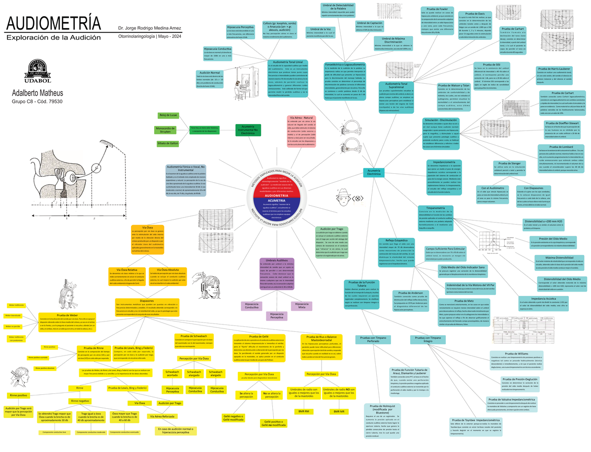 Organizador Gráfico - Audiometría y Acumetría - M N É ÓI OT CI D DU O A ...
