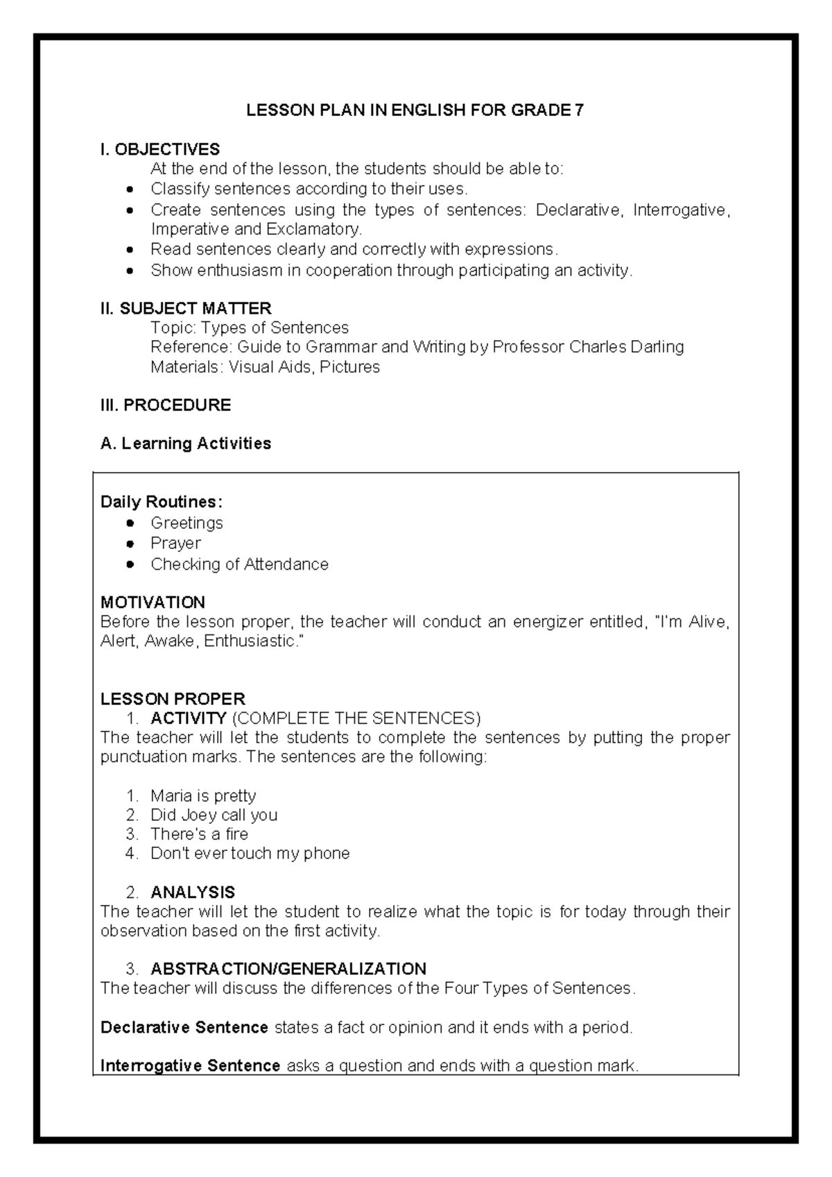 Semi-detailed-lesson-plan-in-english-7 compress - LESSON PLAN IN ...