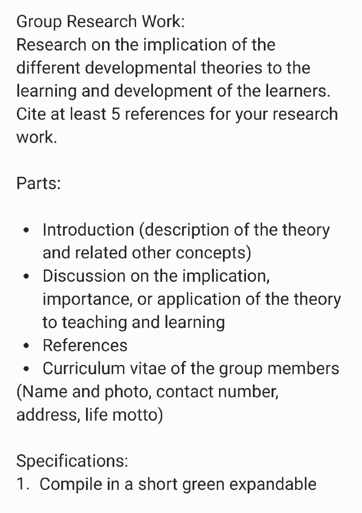 Research Work FTC1 - Group Research Work: Research on the implication ...