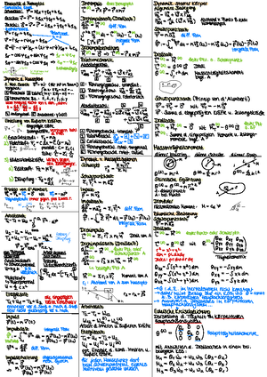 Formelblatt 09 - Dynamik von Massepunktsystemen ebene Bewegung ...