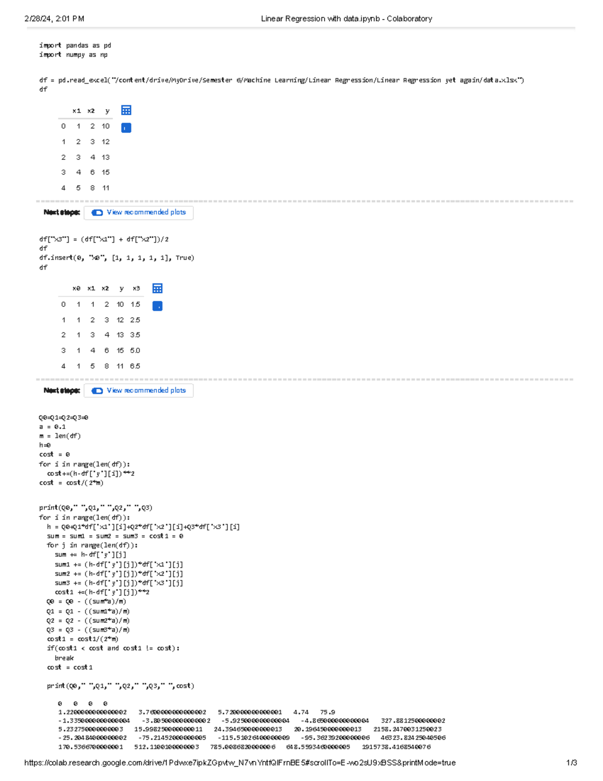 Linear Regression with data.ipynb - Colaboratory - 2/28/24, 2:01 PM Linear Regression with data ...