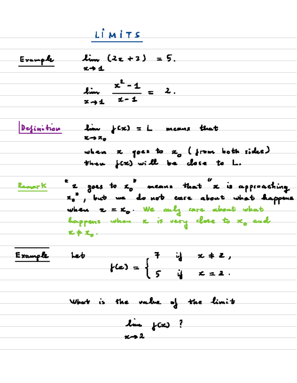 Limits Phung Trong Thuc - Limits Example him ( 2x +3 ) = 5. x - of - 1 ...
