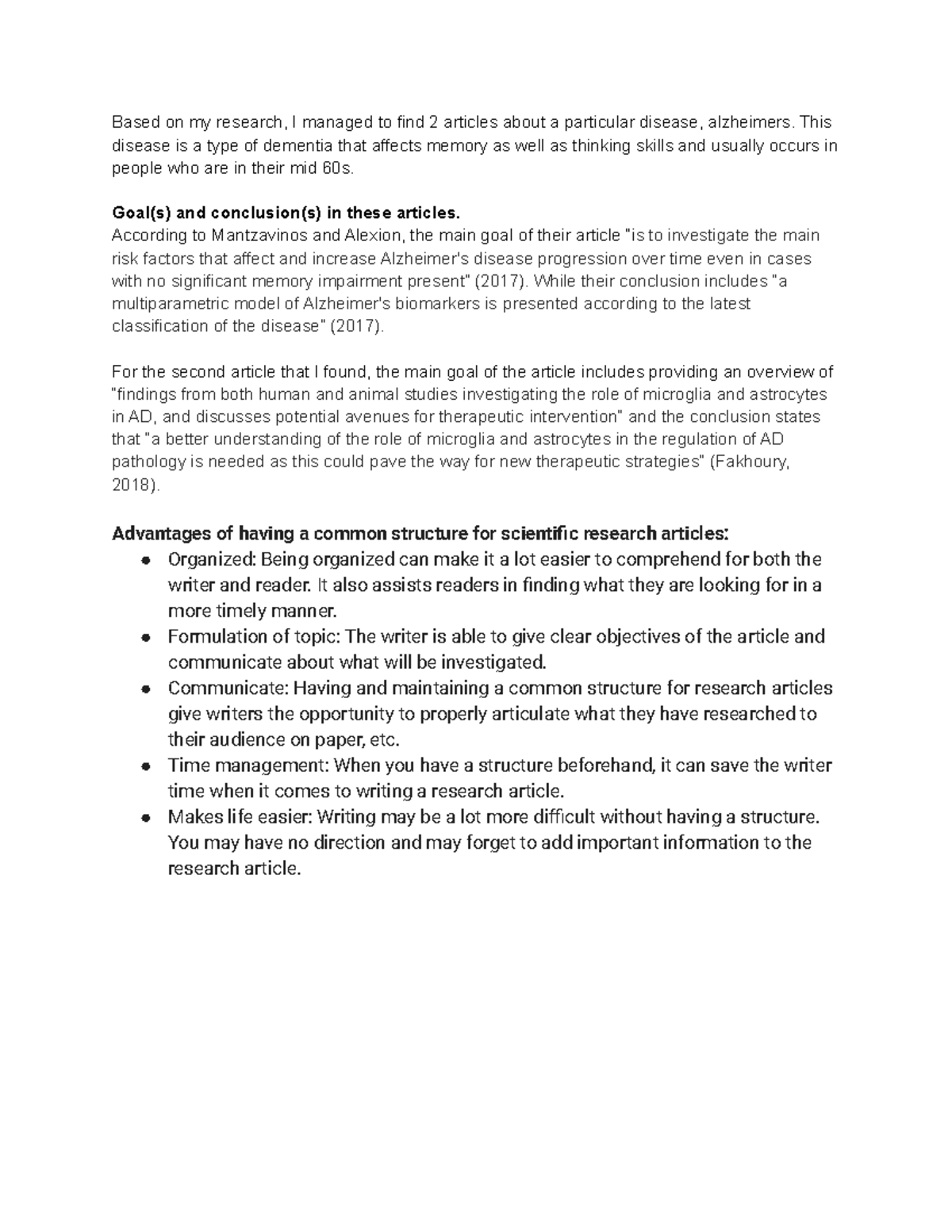 Biology Unit 1 discussion - Based on my research, I managed to find 2 ...