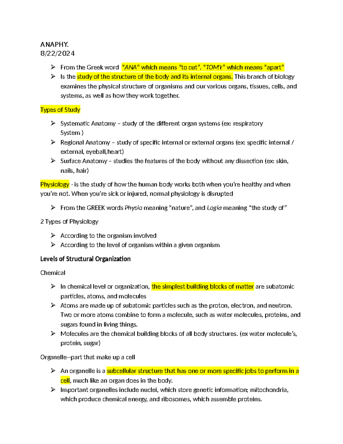 Anaphy reviewers - first sem examination reviewer - ANAPHY. 8/22/ From ...