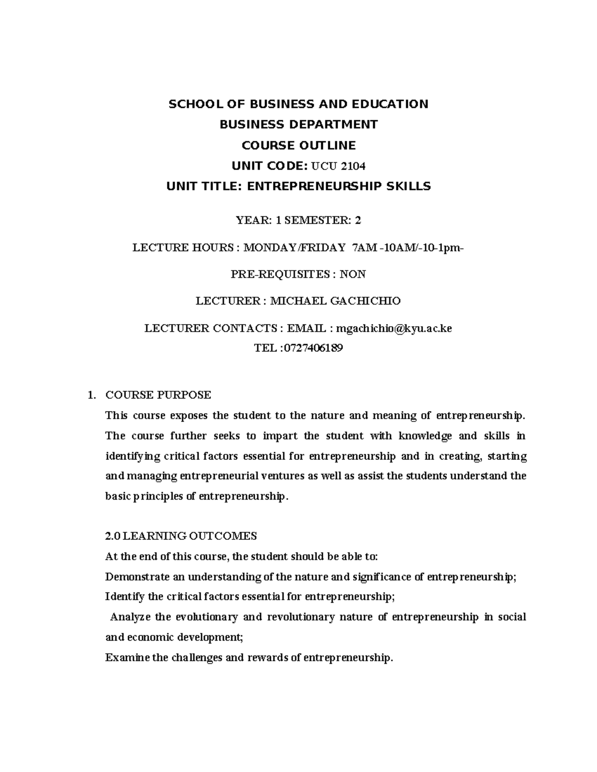 Topic 1 UCU2104 2024 - SCHOOL OF BUSINESS AND EDUCATION BUSINESS ...