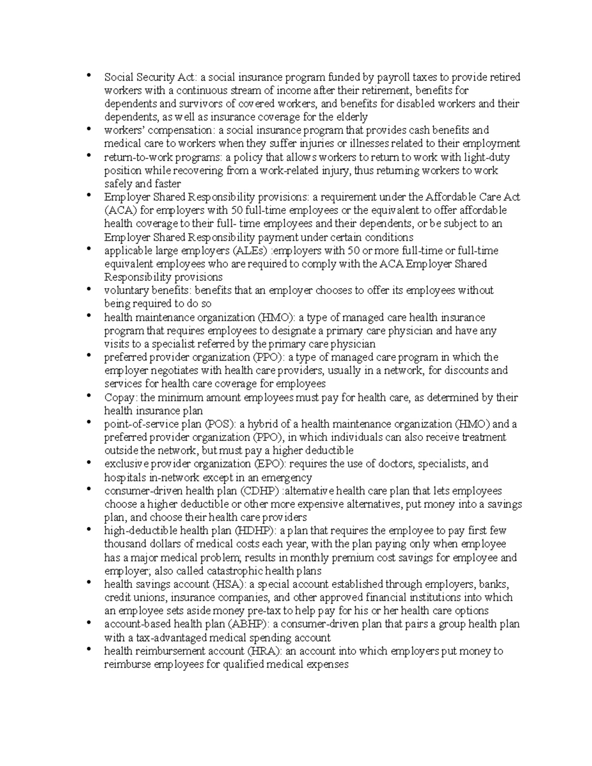 Chapter 12 - Social Security Act: a social insurance program funded by ...