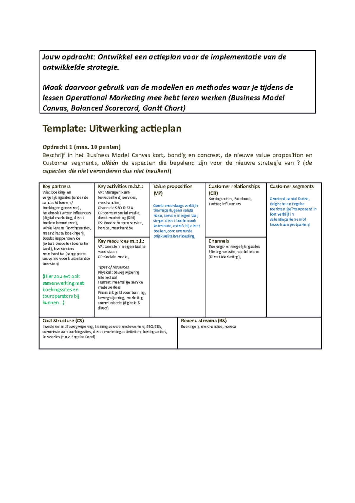 Antw.indicatie Case Efteling voor Operational Marketing 2022-2023 ...