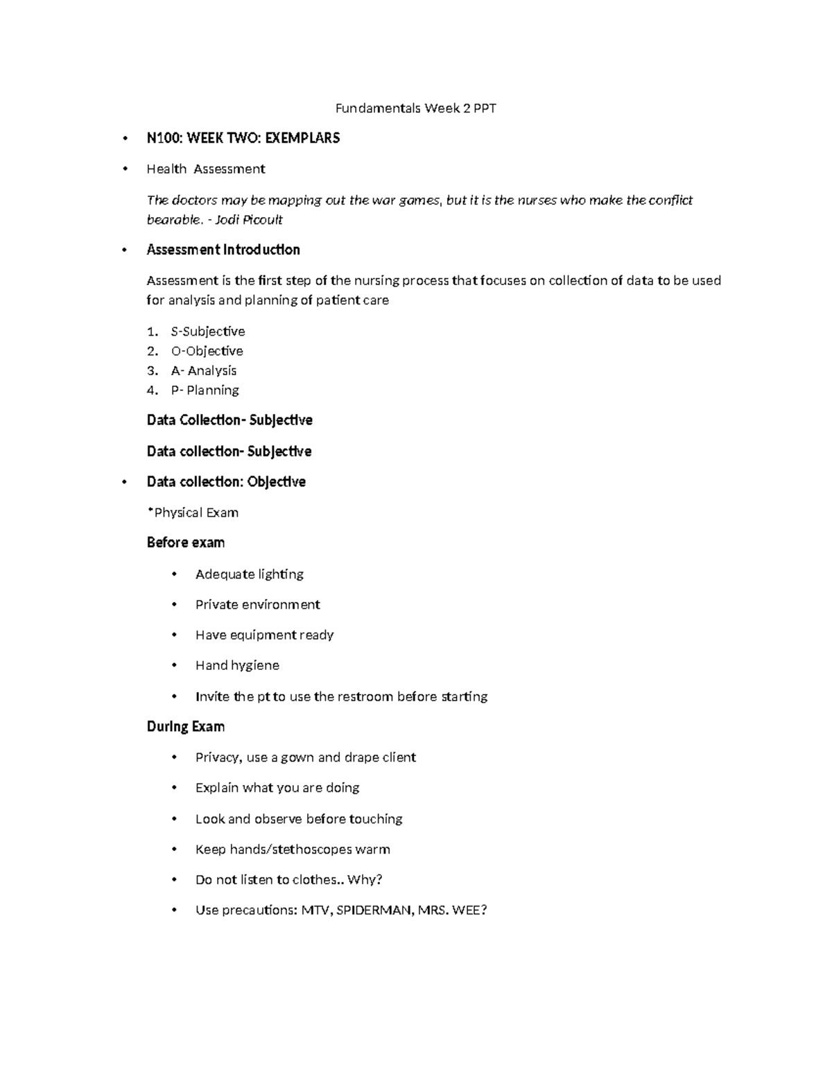 Fundamentals Week 2 PPT slides Outline.by me - Fundamentals Week 2 PPT ...