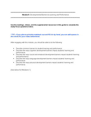 Interview - EDUC D097 - WGU - Studocu