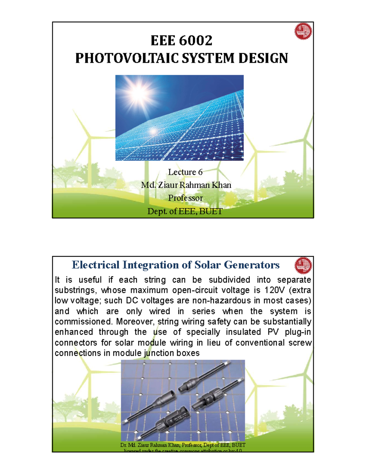 Energy storage - EEE 6002 PHOTOVOLTAIC SYSTEM DESIGN Lecture 6 Md ...