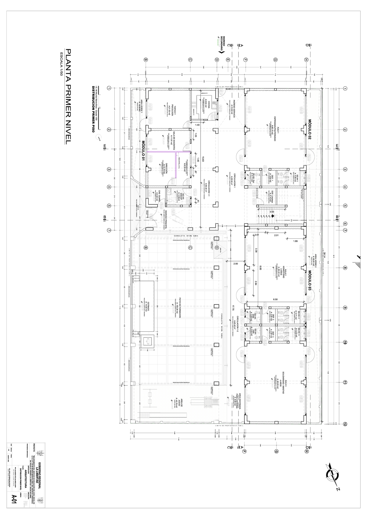 Primer nivel - PLANOS - Ingenieria civil - Studocu